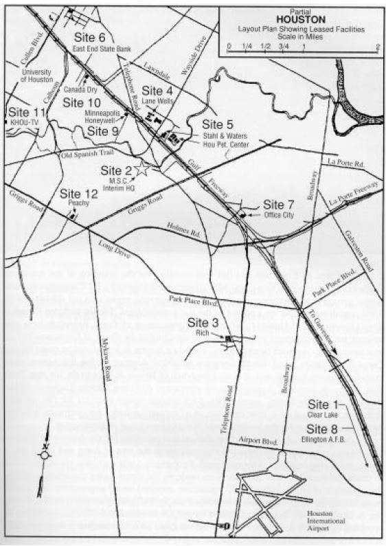 The original location chosen by Gilruth was some spare office ...